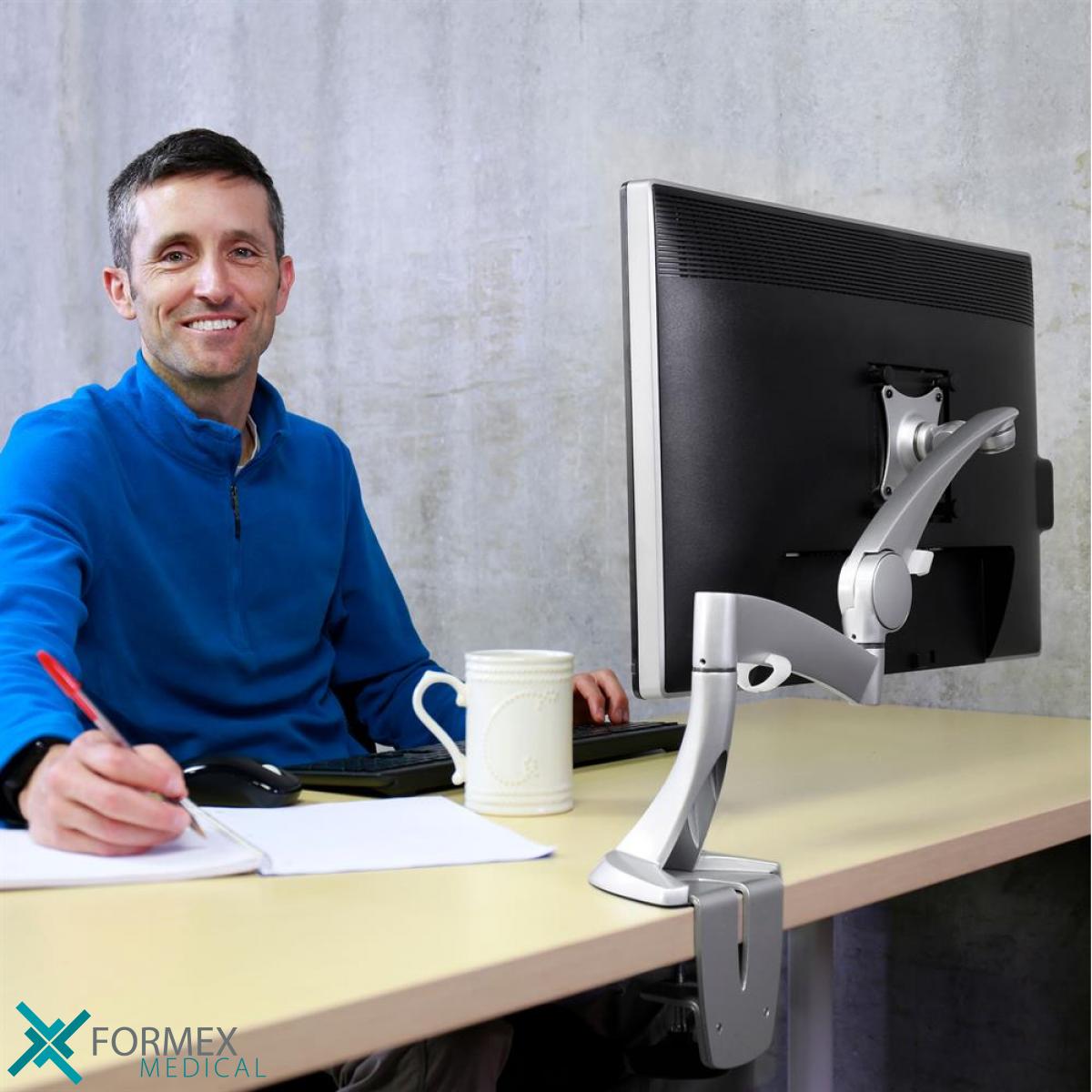 Bureau monitor beugel: Neo-Flex Monitor Arm Ergotron